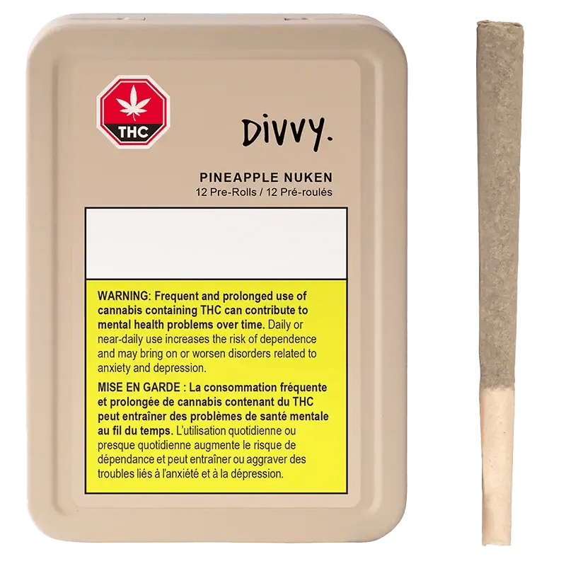 Divvy Pineapple Nuken PR Pre-Rolls 12-Pack | Canna Cabana: Lowest Price ...