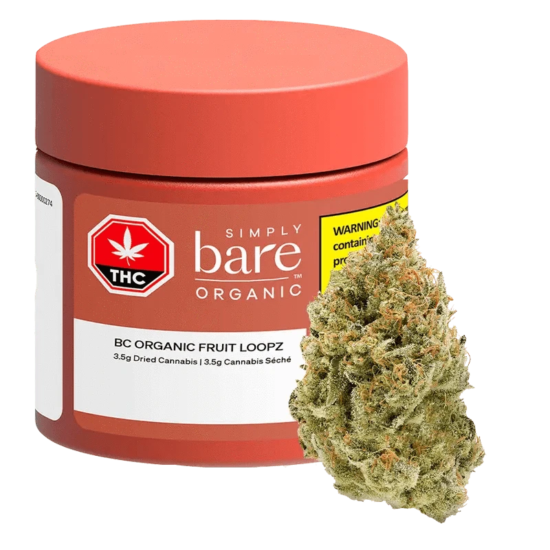 Simply Bare BC Organic Fruit Loopz Sativa 3.5g: Lowest Price | Canna ...