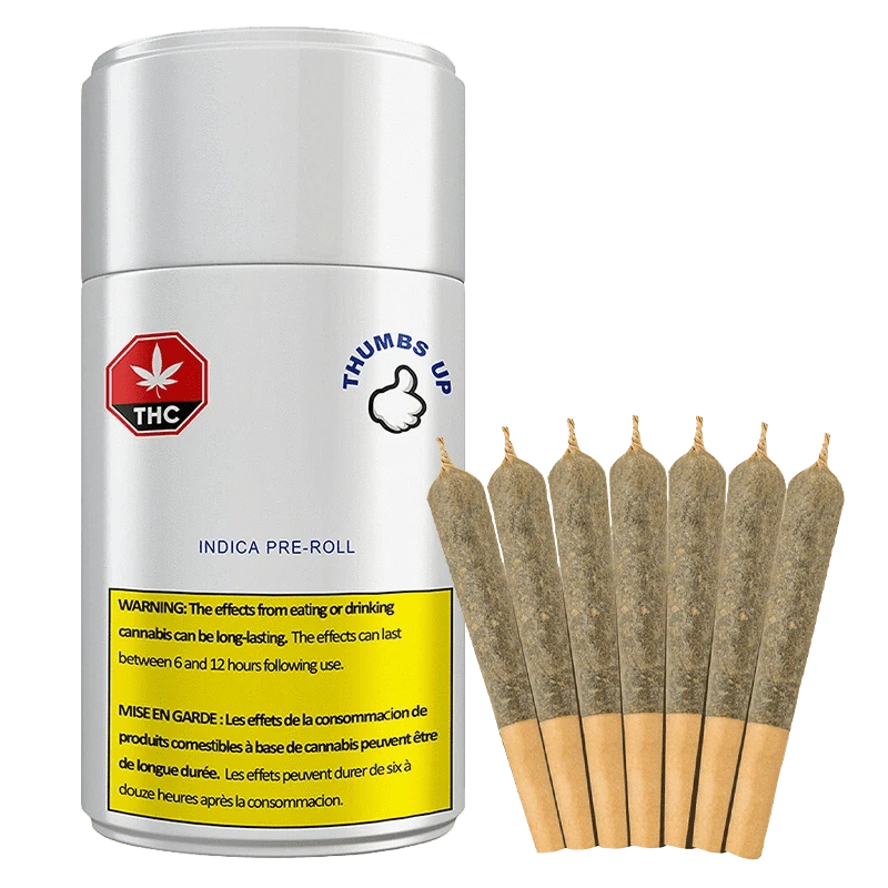 Thumbs Up Indica Pre Roll Packs: Lowest Price | Canna Cabana: Lowest ...