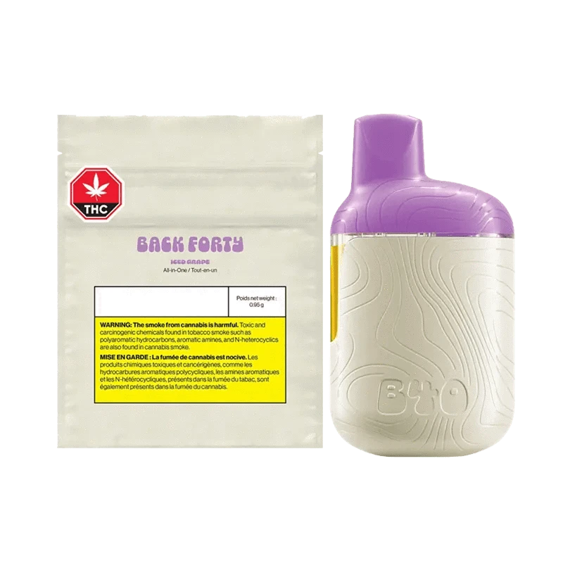 Back Forty Iced Grape Disposable Vape | Canna Cabana: Lowest Price ...