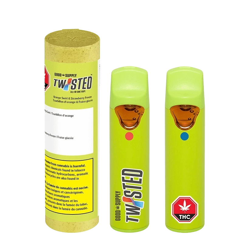 Twisted Orange Swirl & Strawberry Freeze Disposable Vape: Lowest Price ...