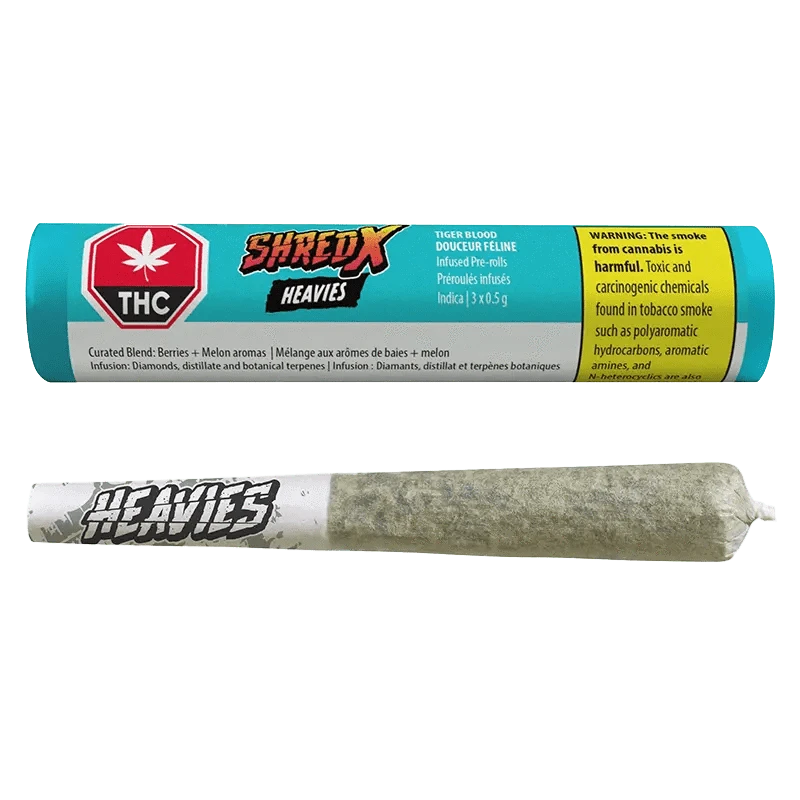Shred Tiger Blood Heavies Pre Rolls 40%+ Potency: Lowest Price | Canna ...