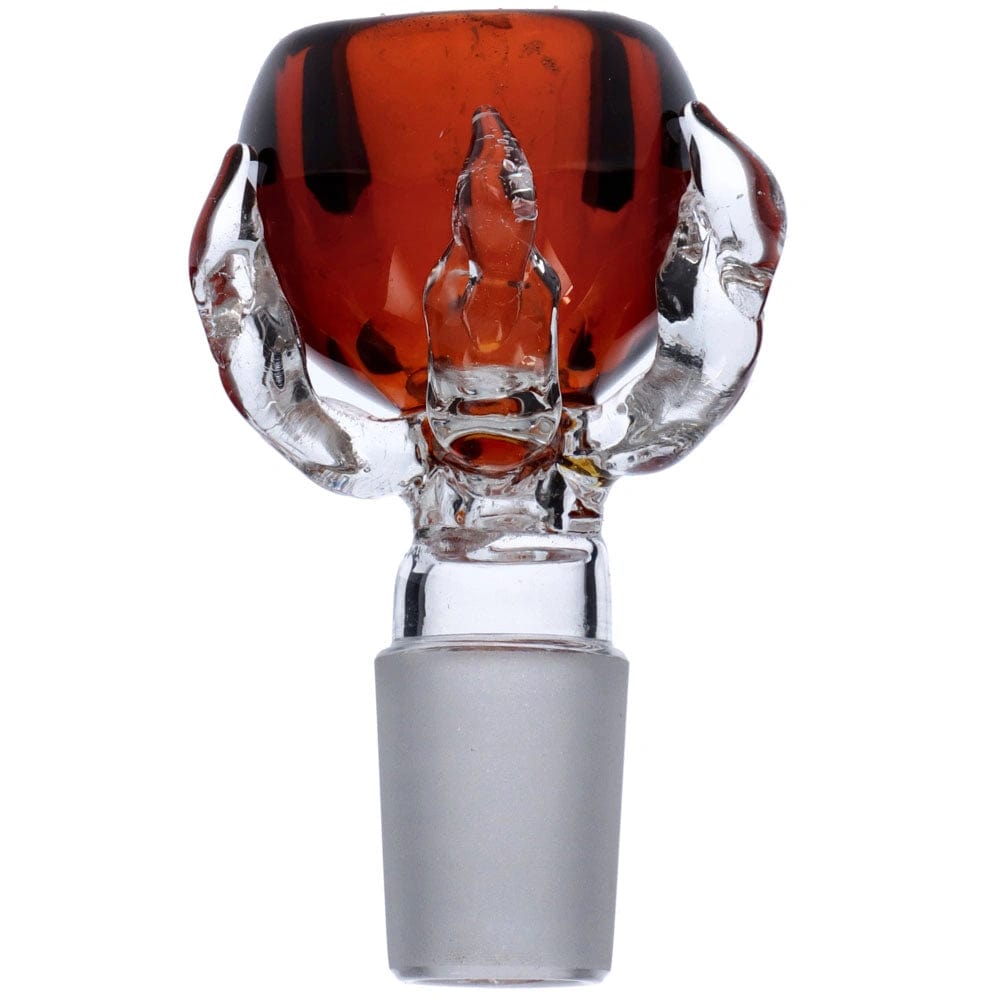 Valiant Glass Claw Bowl - Amber - Male 18mm: Lowest Price | Canna Cabana