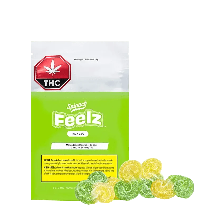 Spinach Feelz Cro Mango Lime THC Soft Chews | Canna Cabana: Lowest ...
