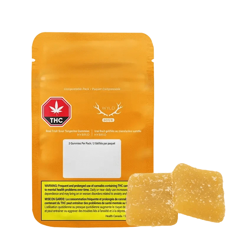 Wyld Sour Tangerine Hybrid THC Soft Chews | Canna Cabana: Lowest Price ...