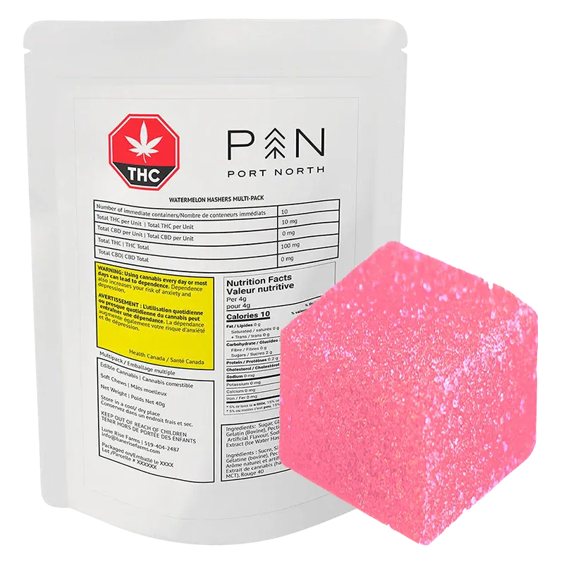 Watermelon Hashers Gummies: Lowest Price | Canna Cabana CA - Prod