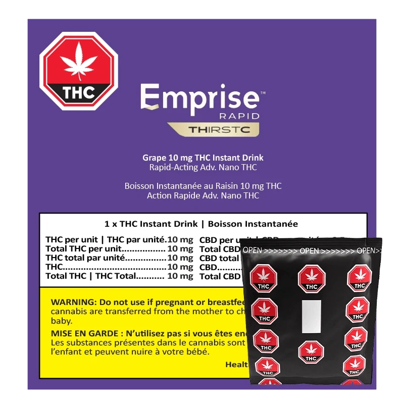 Emprise Rapid ThirstC Grape 10mg THC Drink - Hybrid: Lowest Price ...