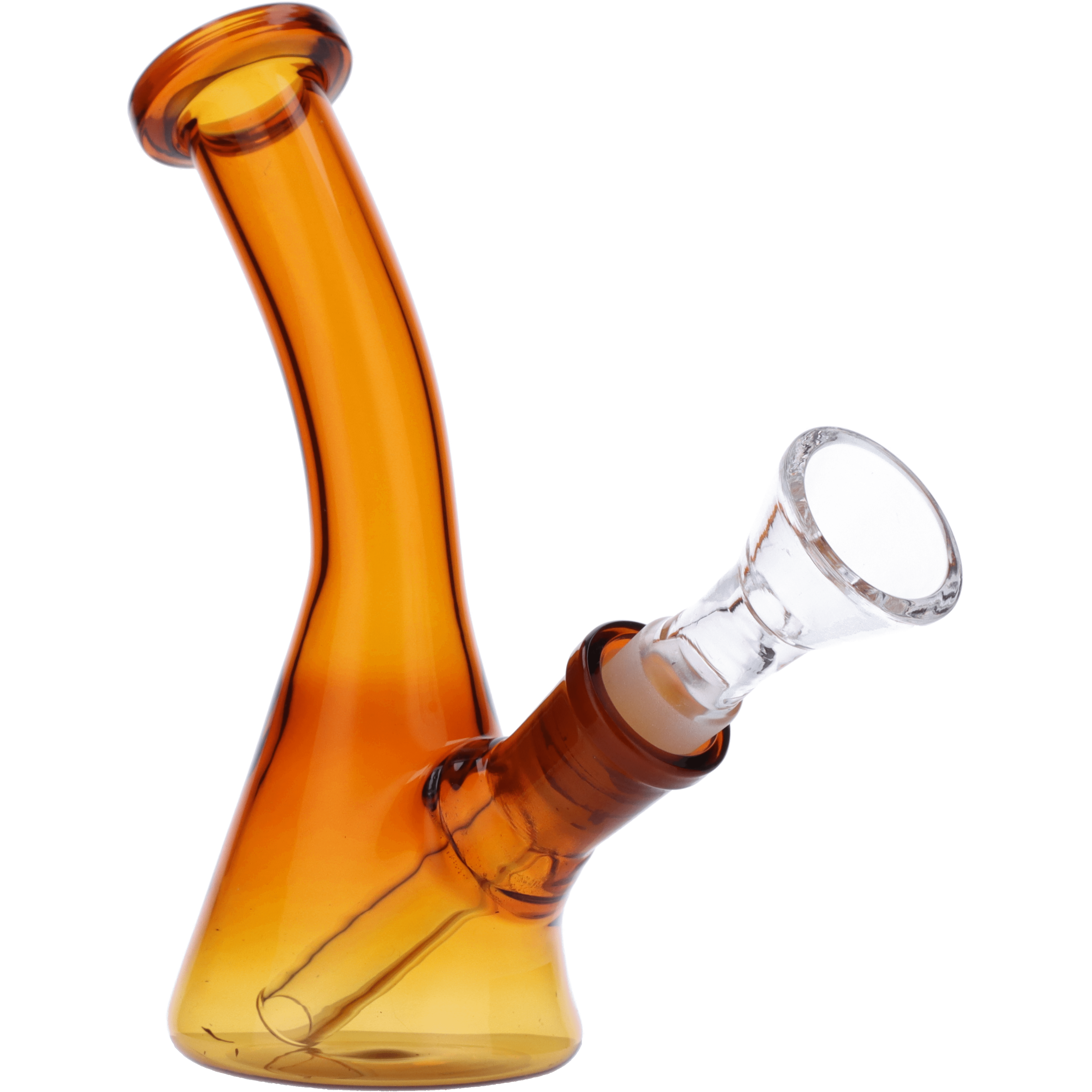 Everyday Essentials Bent Neck Beaker Bong - Amber - 5in.: Lowest Price ...