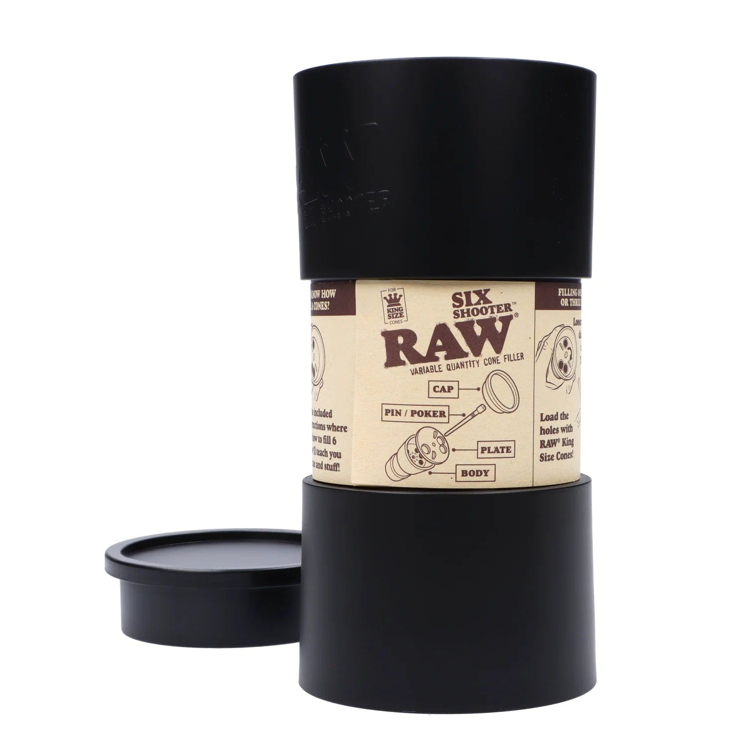 RAW Raw 6 Shooter for King Size Cones Joint Packer: Lowest Price ...